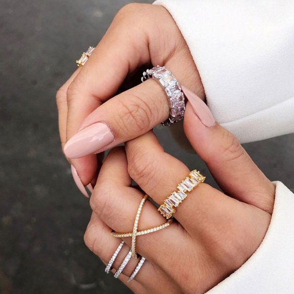 Jewelry | Beautiful Cluster Cz Stone Ring | Poshmark